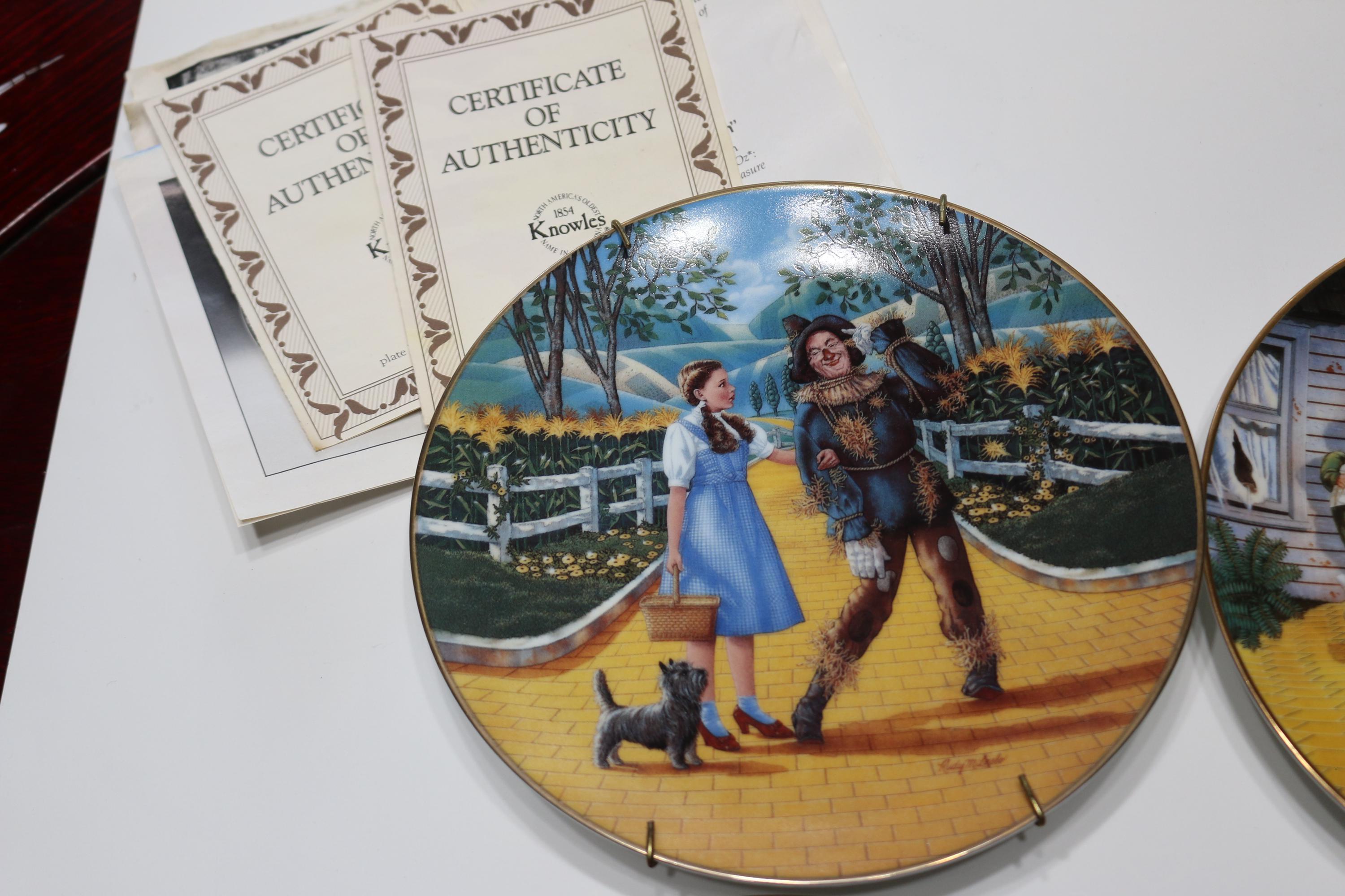 Knowles Plates the Wizard of Oz Limited Edition Set of 4 by Rudy Laslo ...