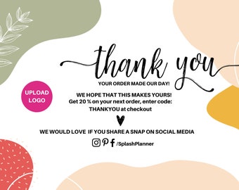 Ecommerce Thank You Cards - Etsy