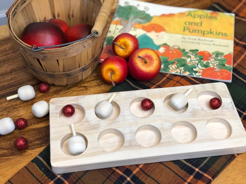 Wooden Ten Frame Counting Tray Educational Toy Preschool - Etsy