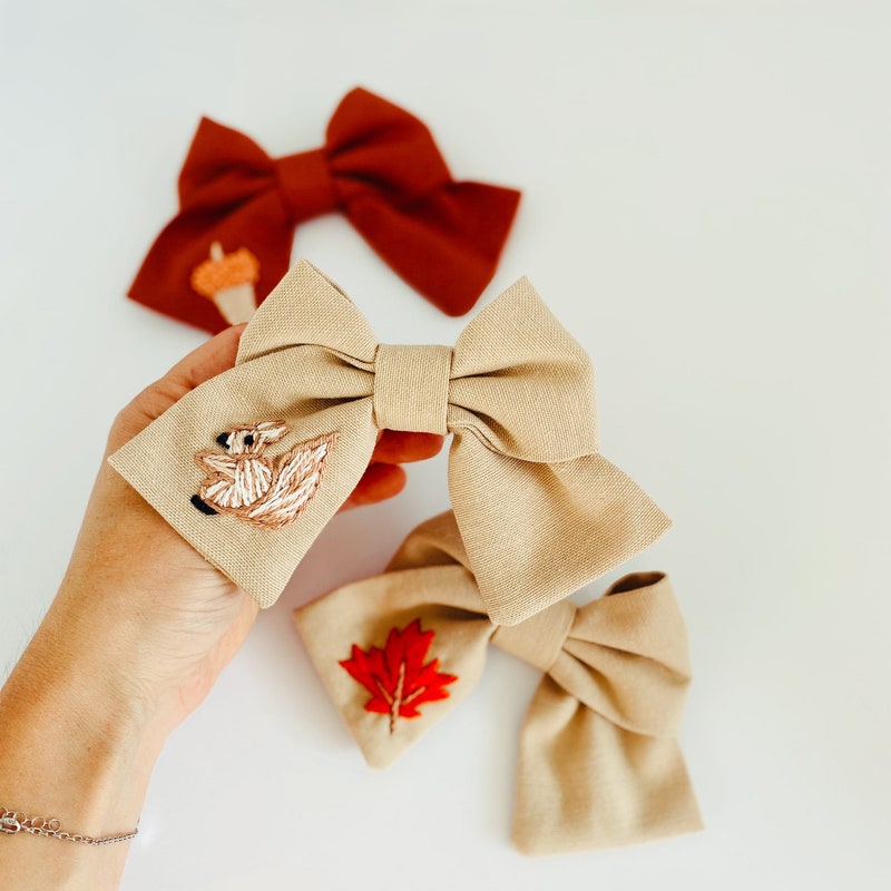 Fall Hair Bow - Etsy