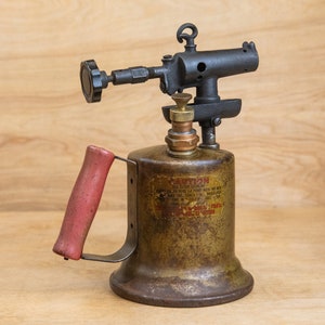 Old Gasoline Torch, C & L Blow Torch, Antique Brass Blow Torch, Clayton ...