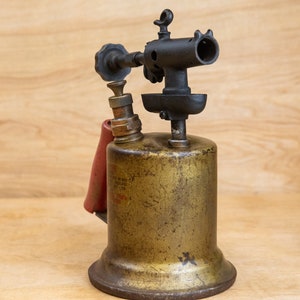 Old Gasoline Torch, C & L Blow Torch, Antique Brass Blow Torch, Clayton ...