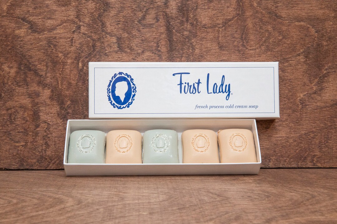 Vintage Soap Bars, First Lady French Process Cold Cream Set of 5-1.1 Oz ...