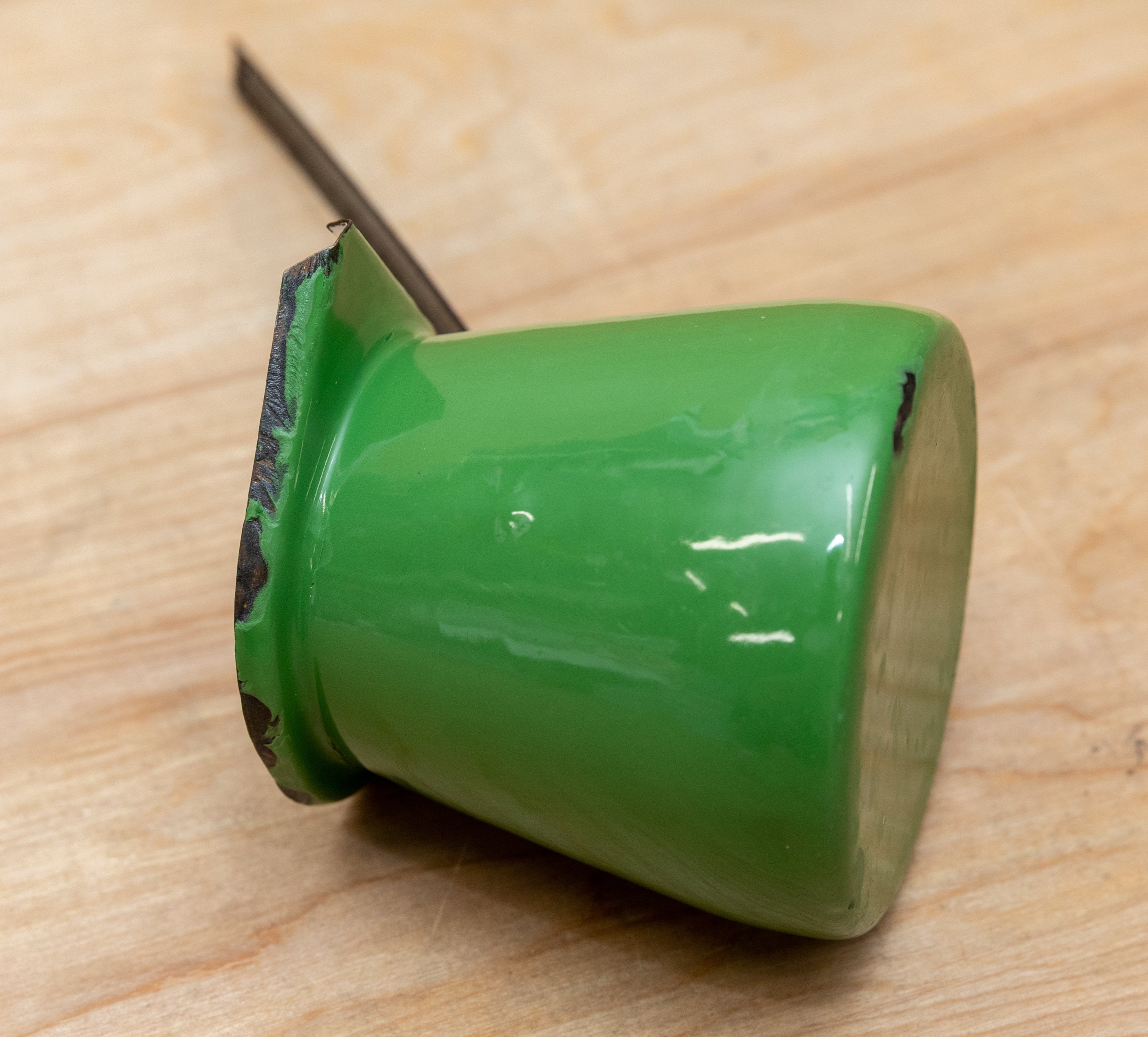 Vintage Enamelware Pot Green Enamelware Small Metal Ladle - Etsy