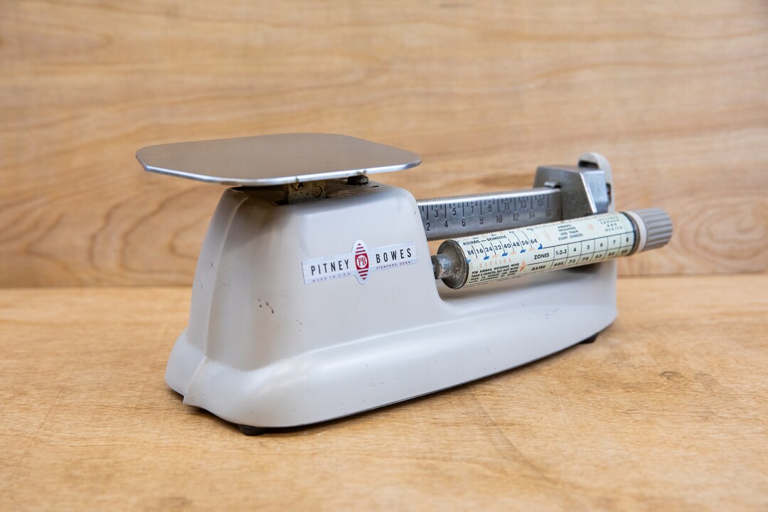 Vintage Postage Scale, Midcentury Mail Letter Scale, Pitney Bowes ...