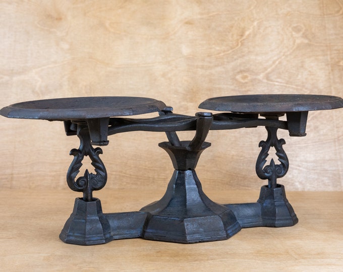 Vintage Cast Iron, Antique Cast Iron Scale, Heavy Duty Metal Scale ...