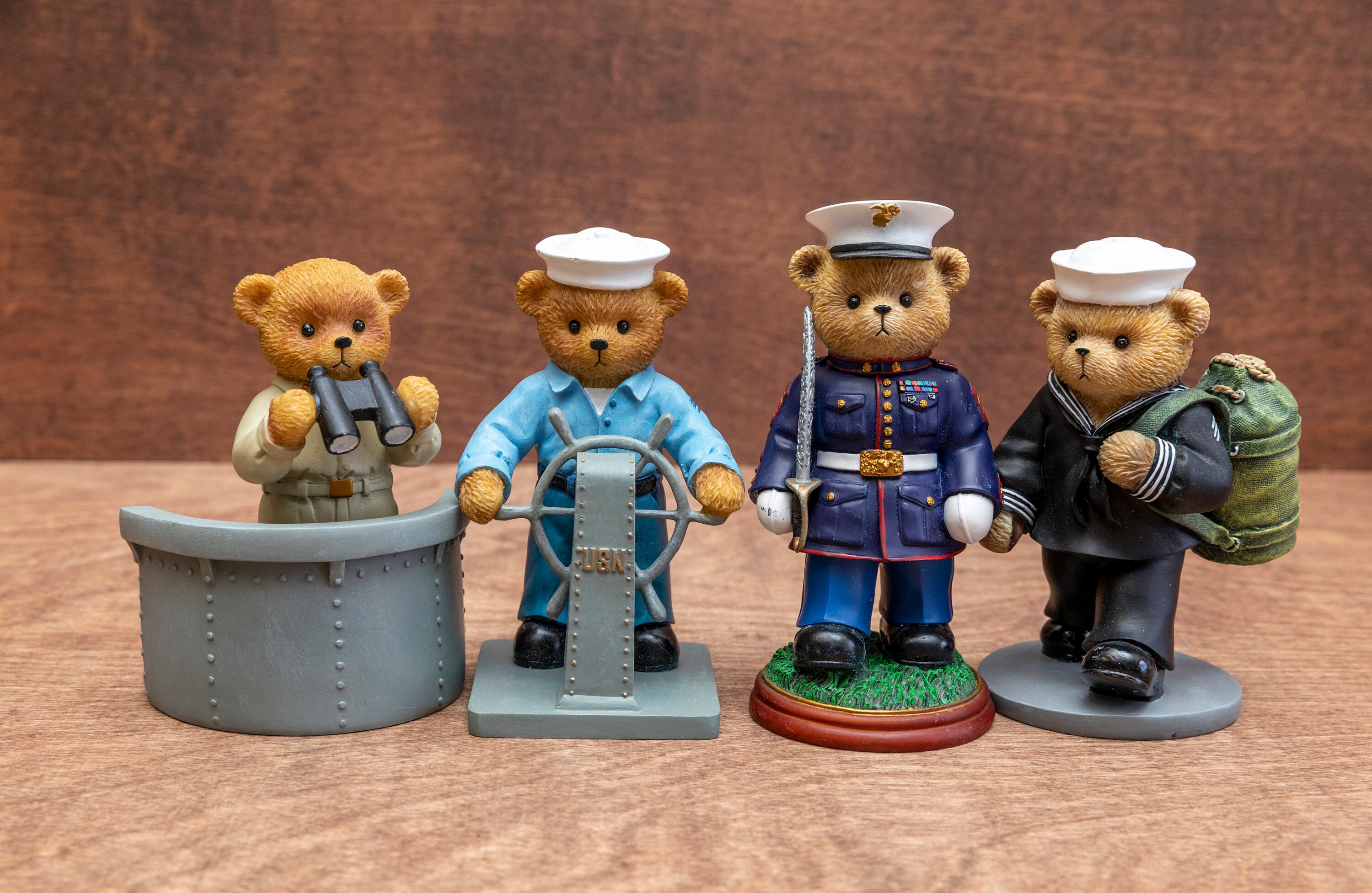 Teddies in the Navy Bears Enesco Figurines Hamilton Collection - Etsy