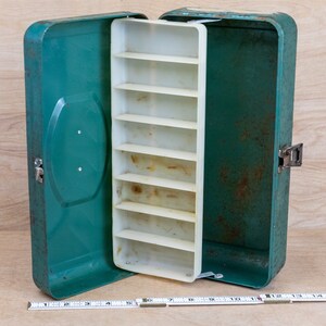 Vintage Tackle Box, Fishing Lures & Equipment, Gift for Fisherman, Boy ...