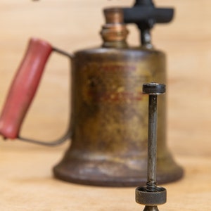Old Gasoline Torch, C & L Blow Torch, Antique Brass Blow Torch, Clayton ...
