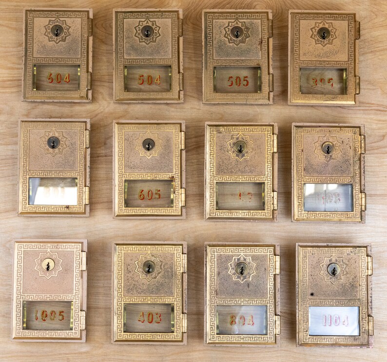 Post Box Doors, Vintage Postal Door, Brass Tone Metal Door, Doors With ...