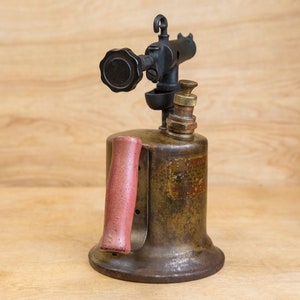 Old Gasoline Torch, C & L Blow Torch, Antique Brass Blow Torch, Clayton ...