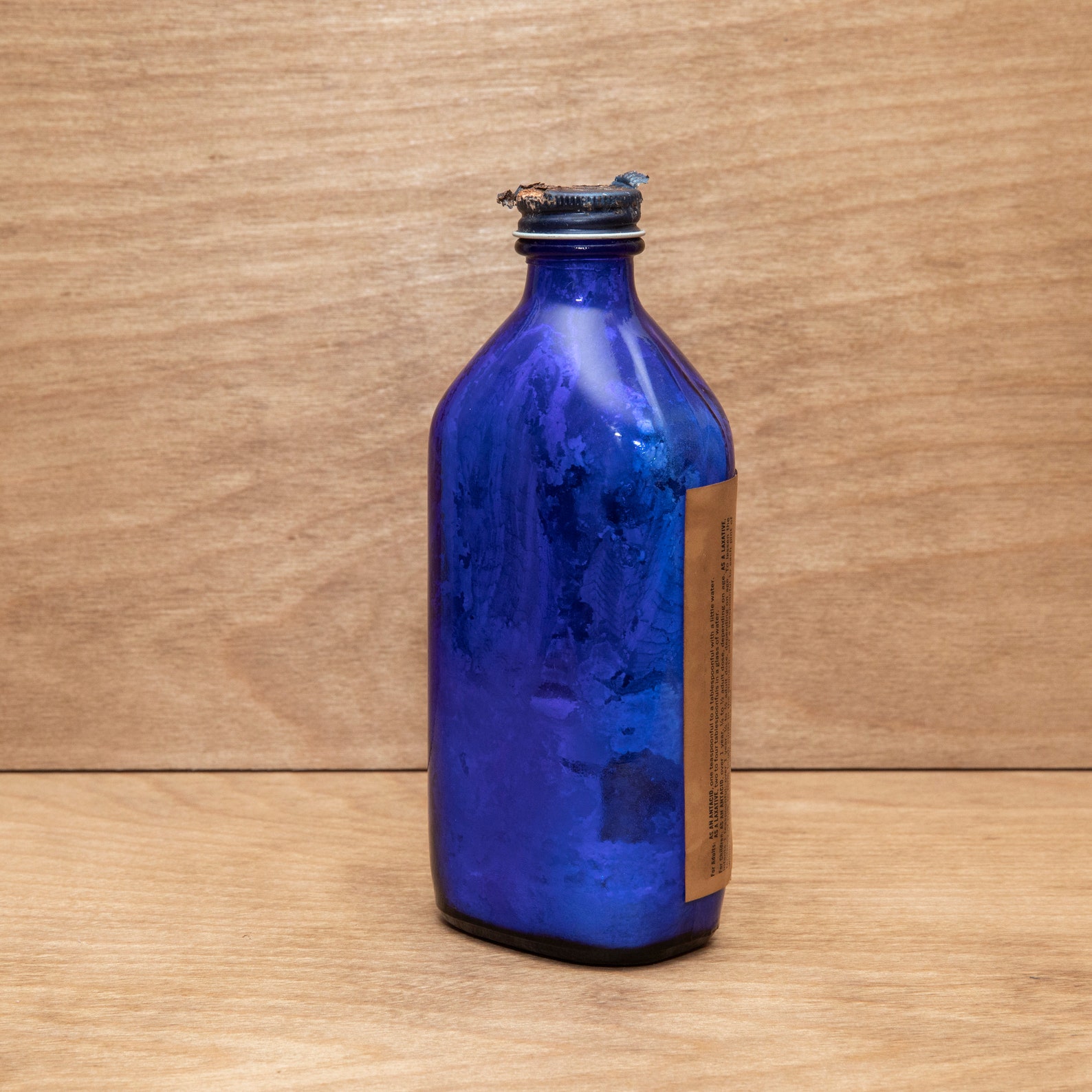 Vintage Medicine Bottle, Blue Medicine Jar, Old Blue Bottle, Genuine ...