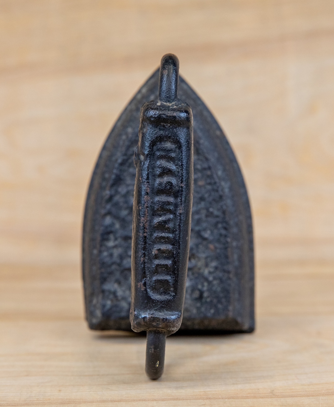 Antique Cast Iron Sad Iron: Primitive Farmhouse Decor, Nashville Handle ...