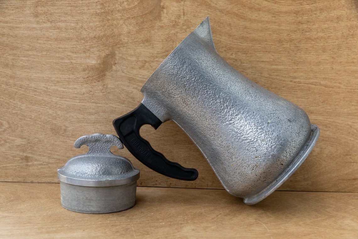 MCM Coffee Pot Metal Pitcher Guardian Service Aluminum - Etsy