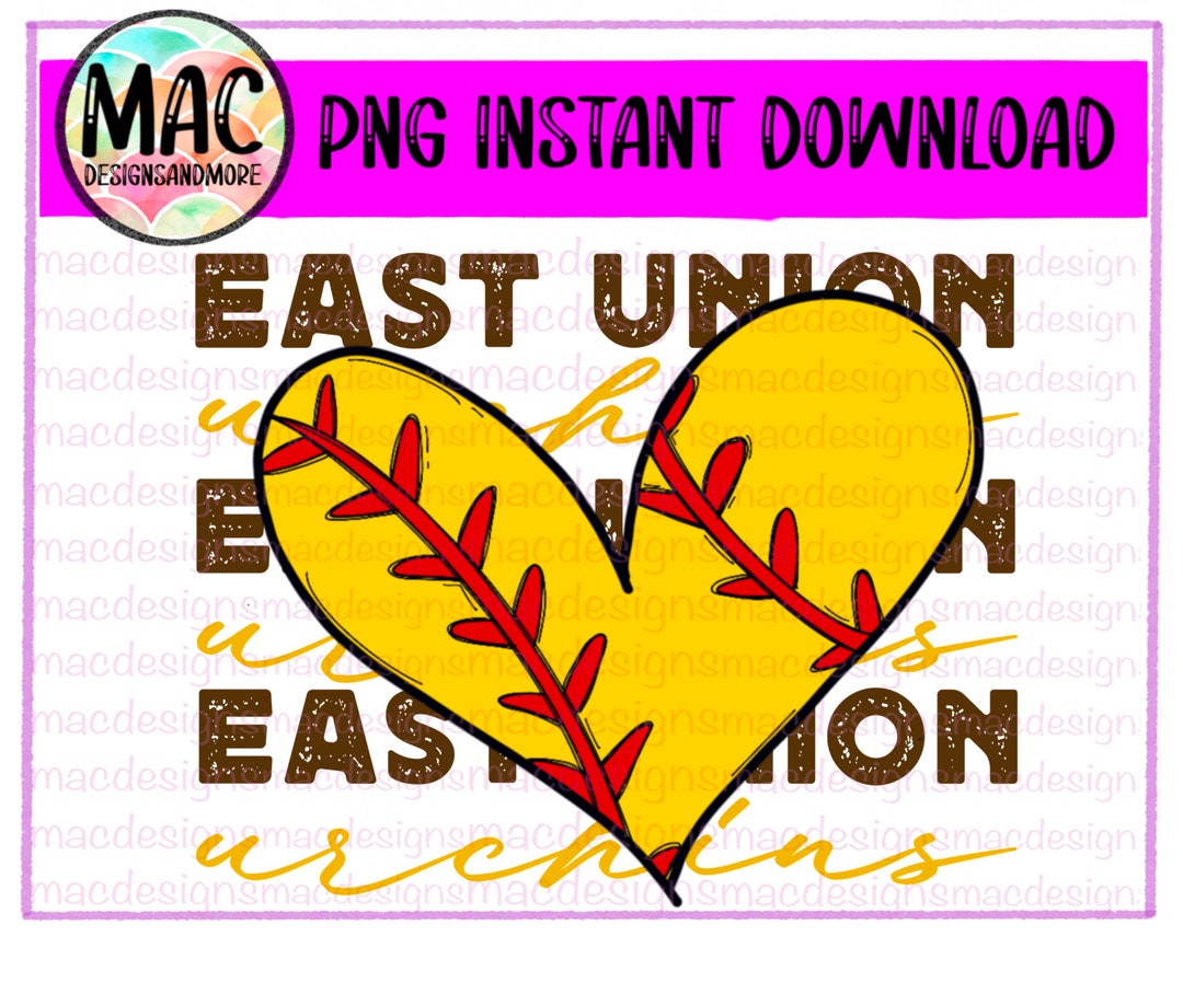 EAST UNION SOFTBALL Png Softball Design East Union Urchins - Etsy Canada