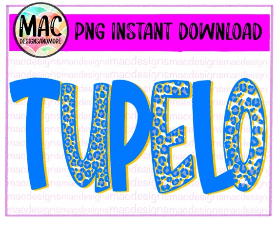 TUPELO PNG DESIGN Tupelo Golden Wave Tupelo Leopard Design - Etsy
