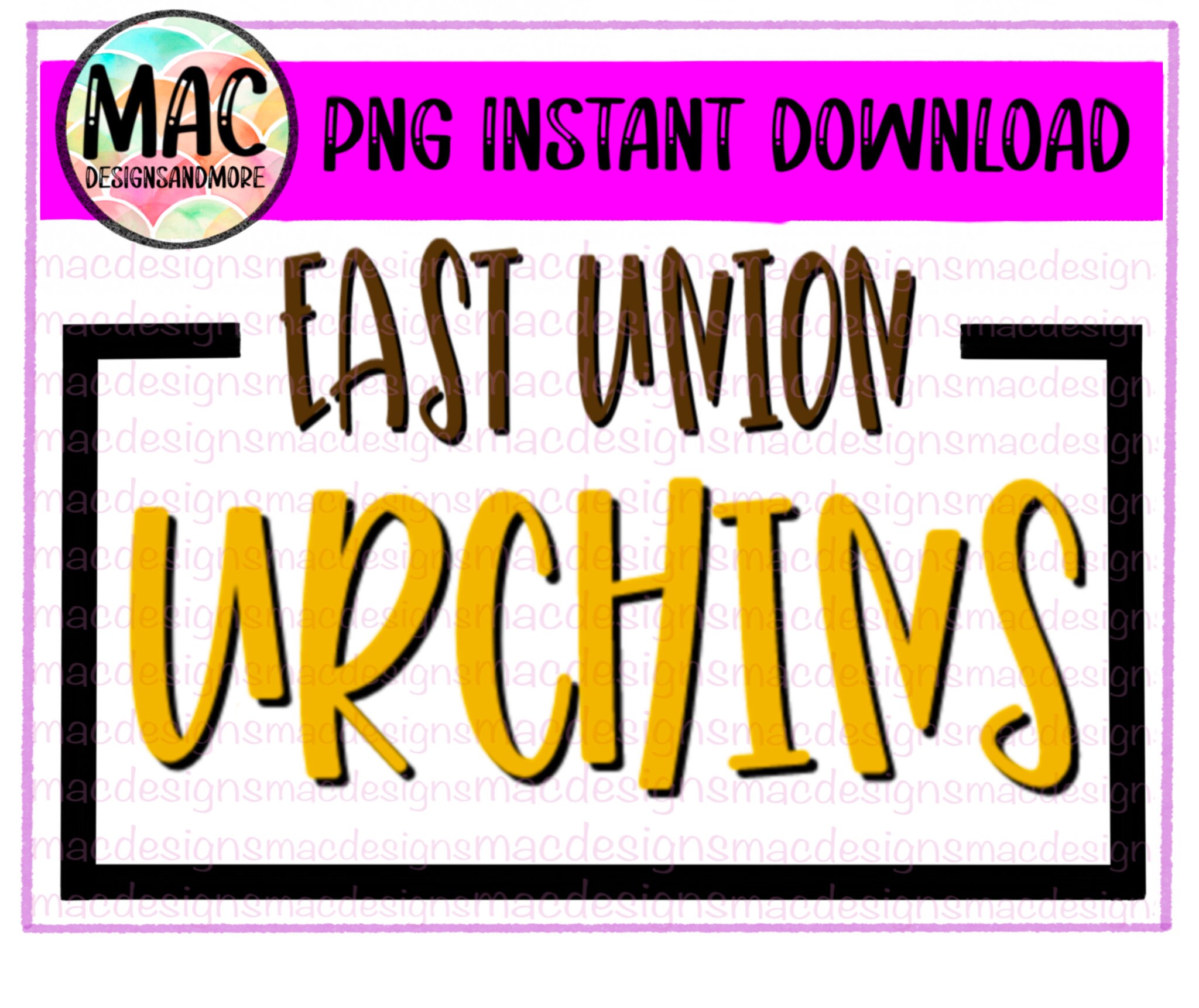 EAST UNION URCHINS Png File Digital File East Union - Etsy