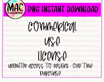 Unlimited Commercial License for Lifetime, License for SVG Designs - Etsy