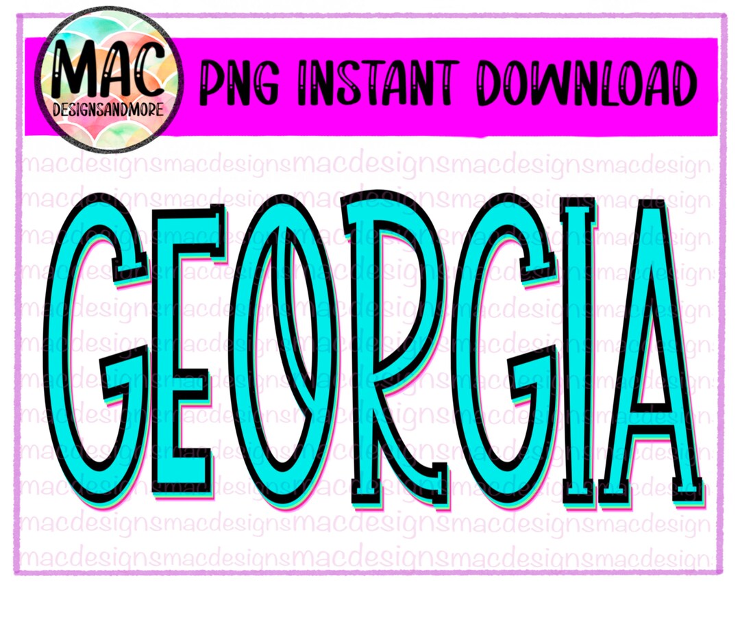 GEORGIA STATE PNG Png Georgia Design Png Sublimation - Etsy