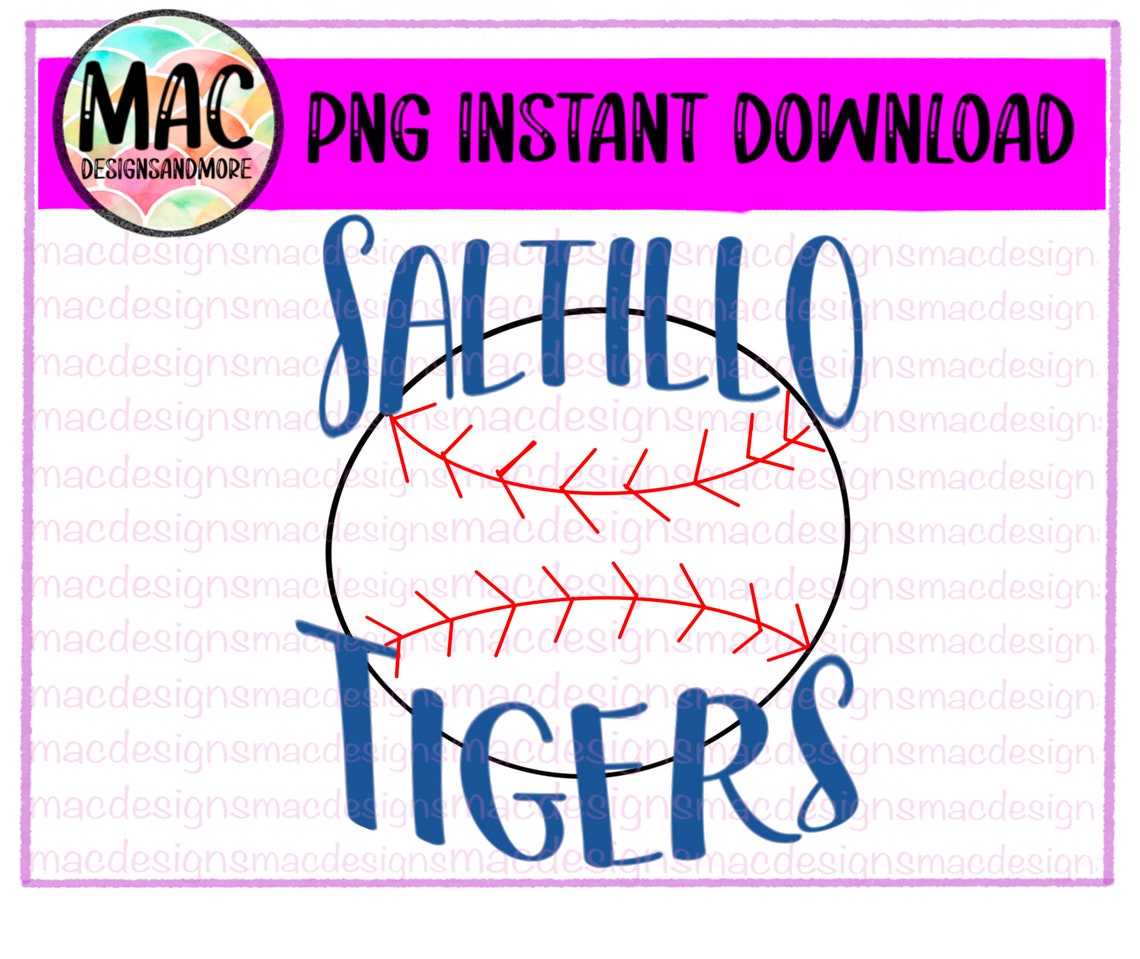 SALTILLO TIGERS PNG Png Saltillo Tigers Png Baseball Design - Etsy