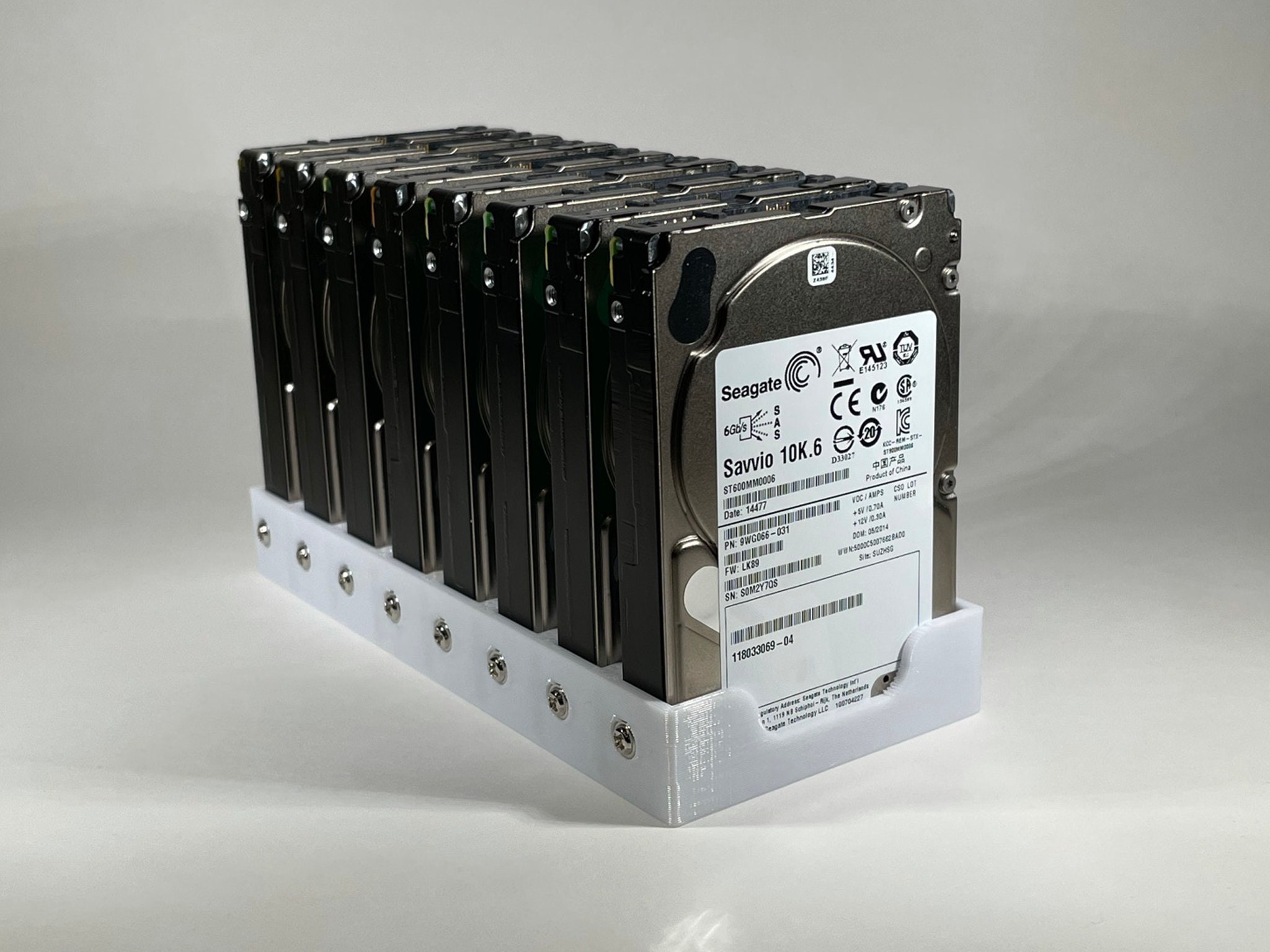 8 Bay 2.5 15mm Hard Drive Rack Holder Cage Case Caddy - Etsy