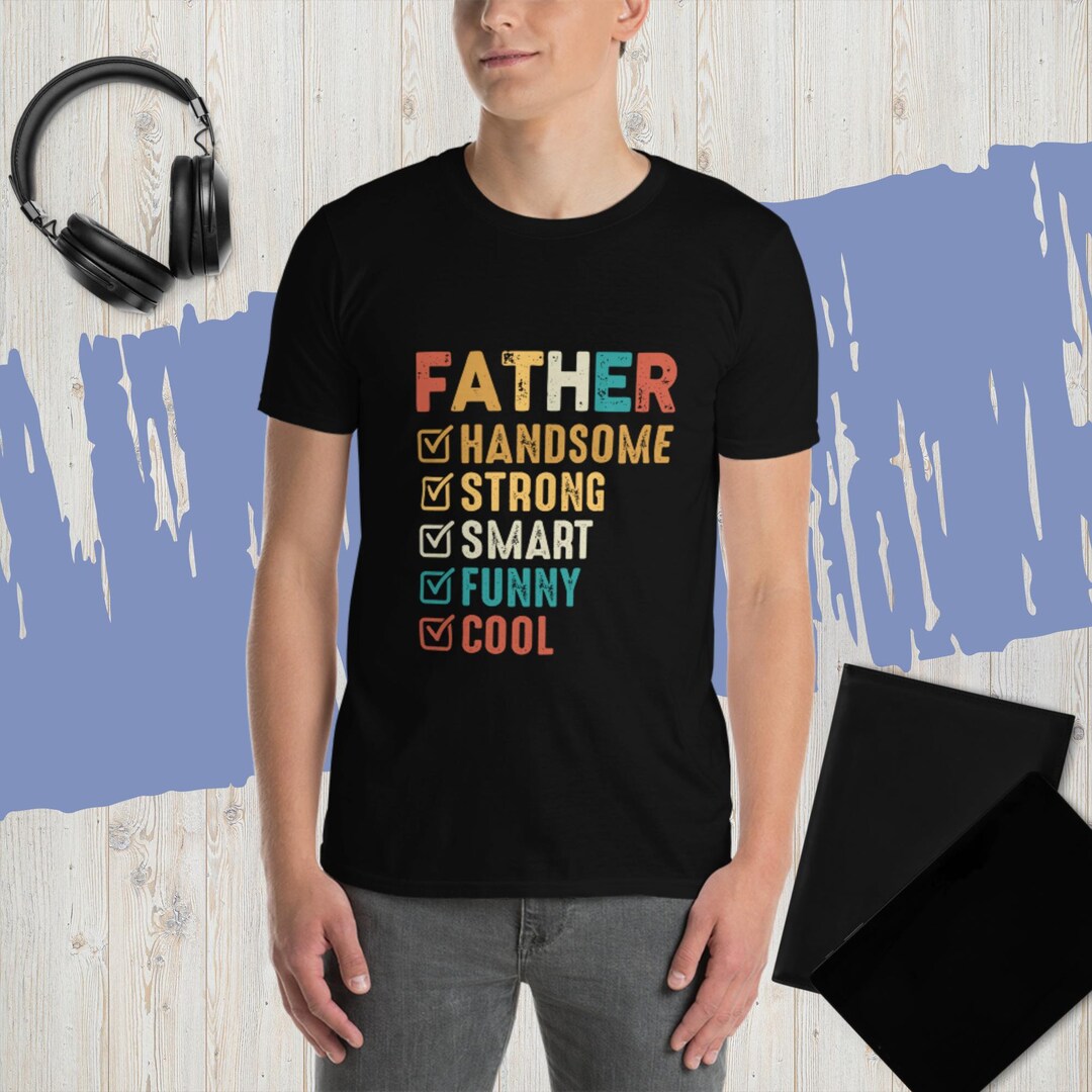 Father Short-sleeve Unisex T-shirt, Father's Day T-shirt - Etsy