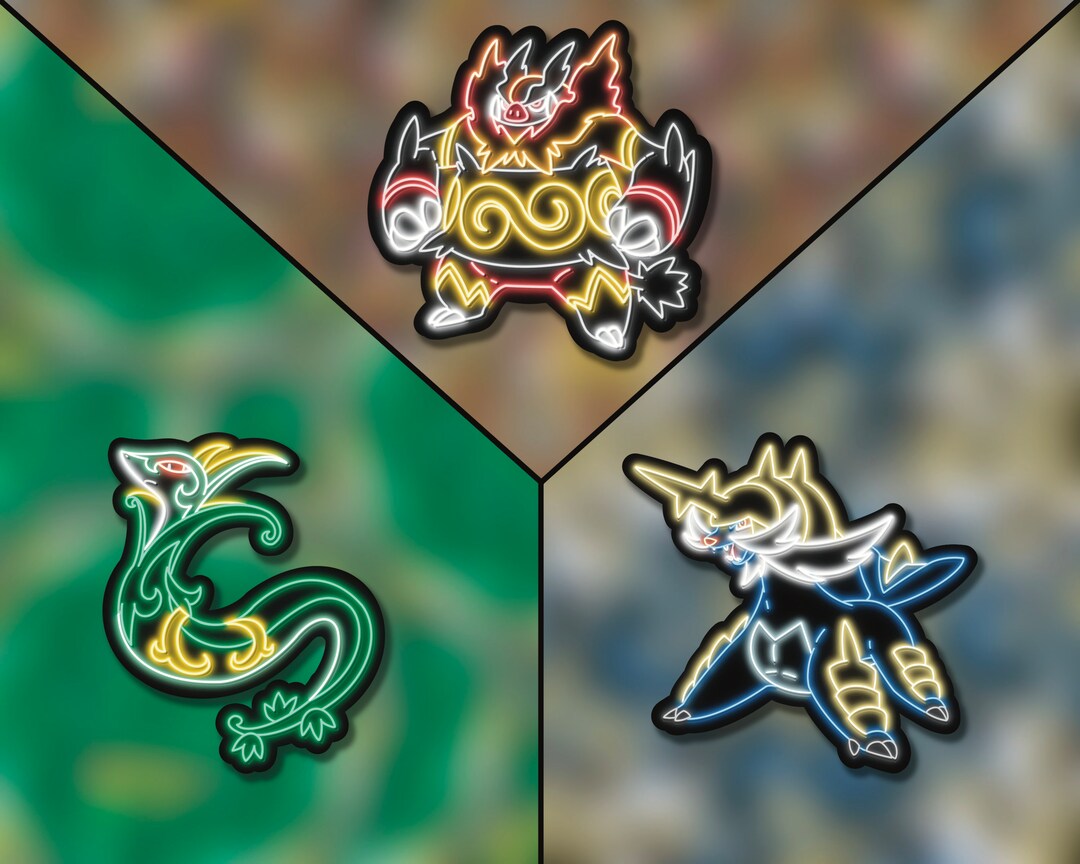 Neon Gen 5 Unova Pack Pokemon Stickers - Etsy