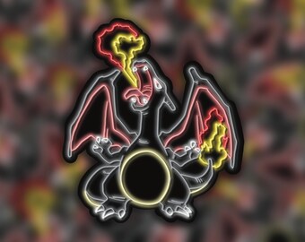 Charizard Neon Sign - Etsy UK