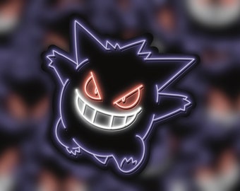Laptop Electronics & Accessories Horror Pokemon Inspired Sticker Gengar ...