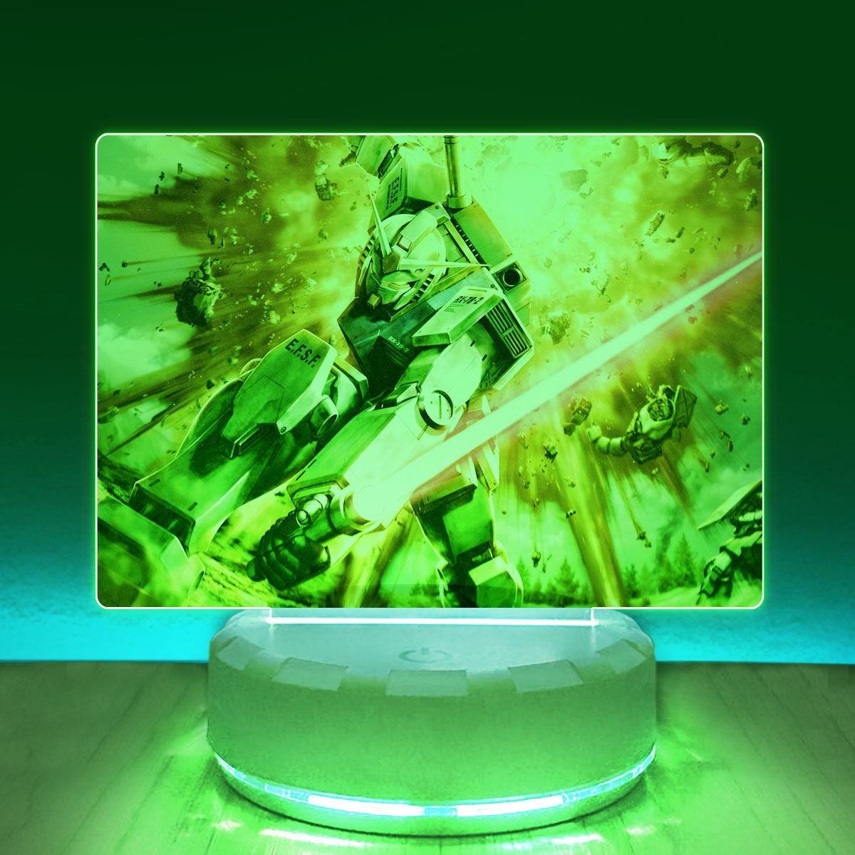 Home & Living Night Lights Lighting Anime Fan Gift Room Decor Gundam ...