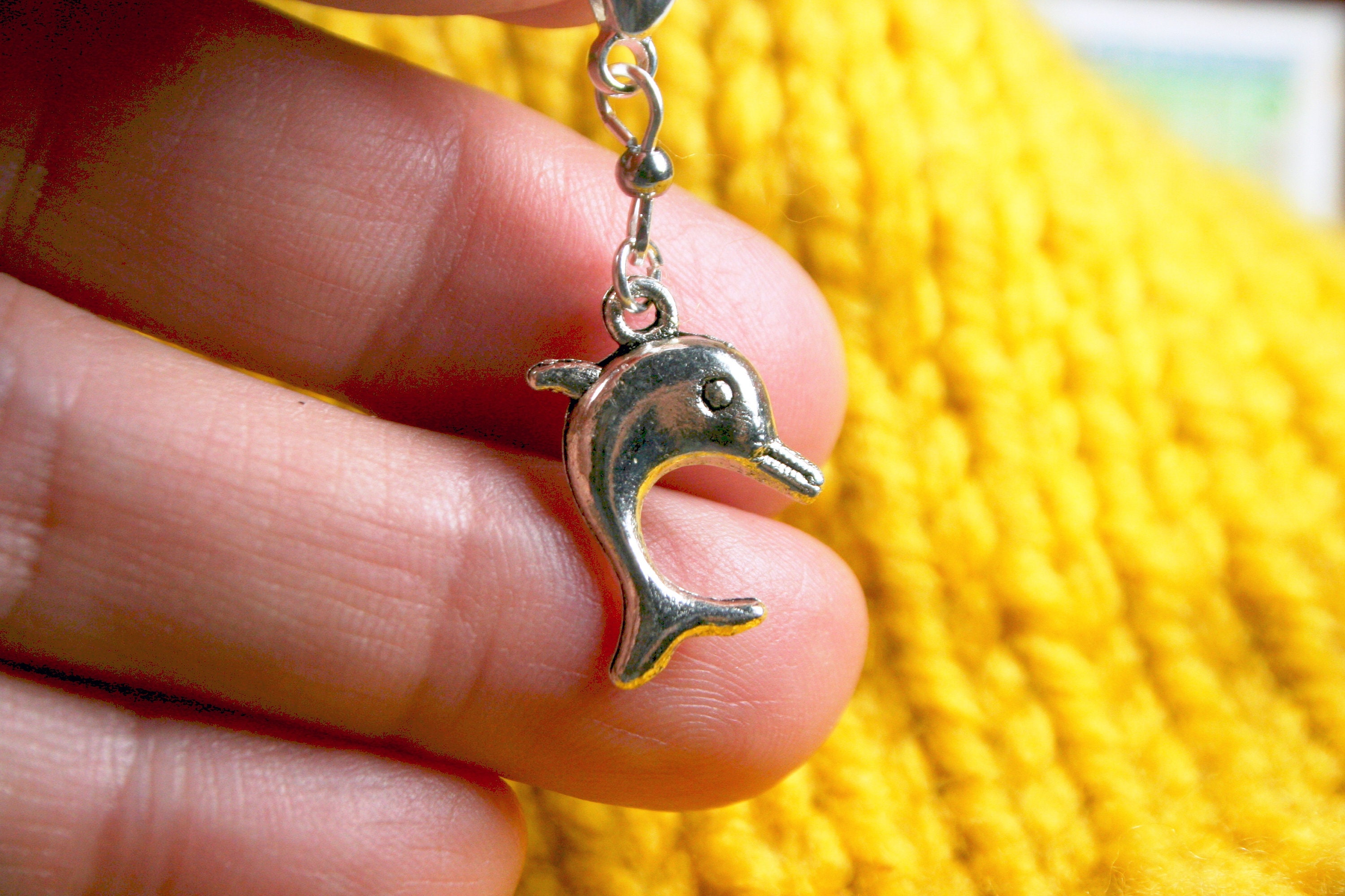 Dolphin Stitch Markers Set of 3 Dolphin or Porpoise Progress - Etsy