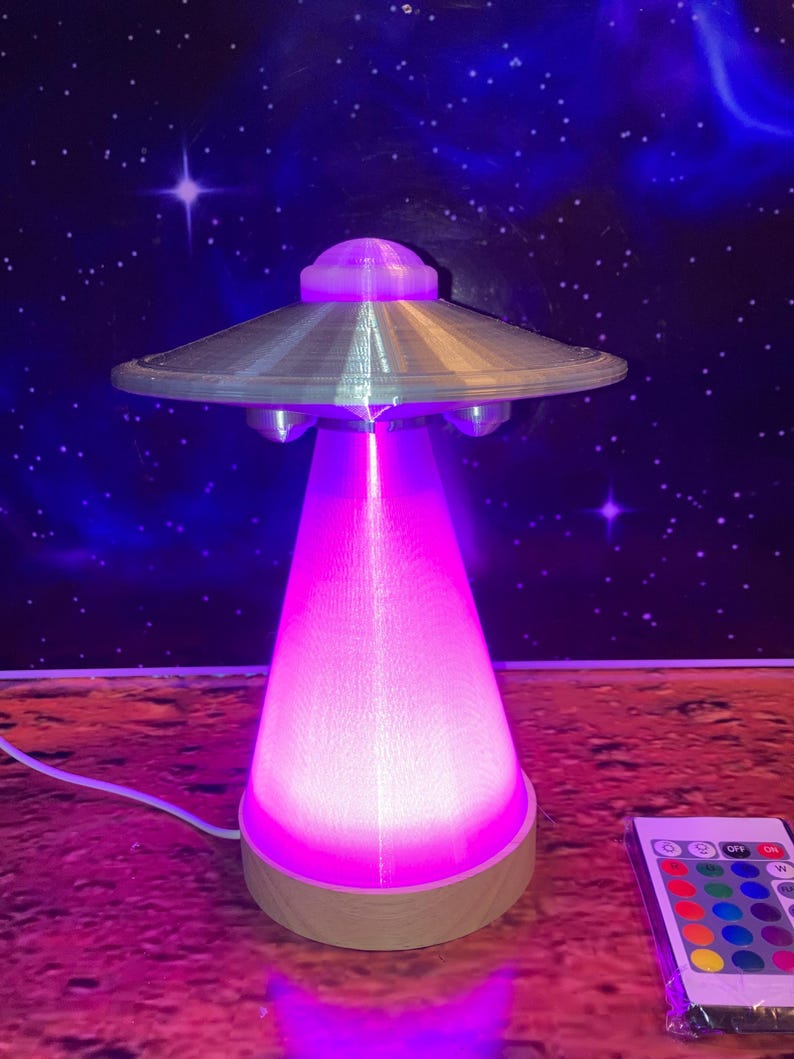 UFO Lamp Space Ship X Files Alien Desk Lamp Table Lamp - Etsy