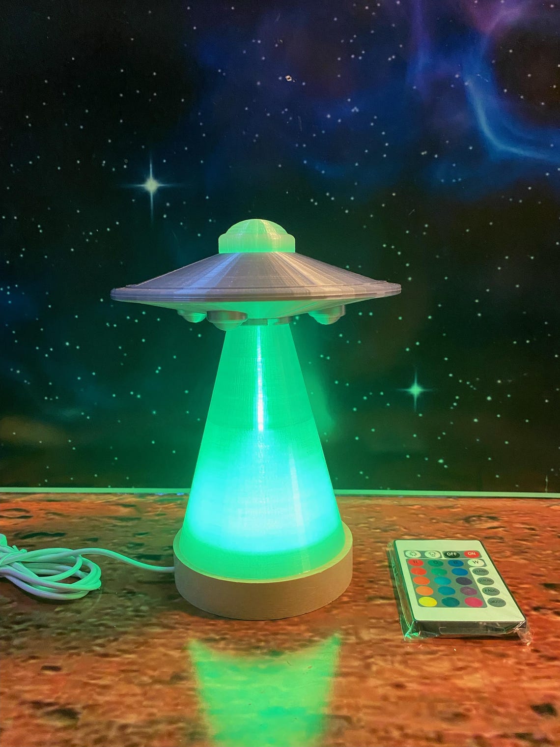 UFO Lamp Space Ship X Files Alien Desk Lamp Table Lamp - Etsy