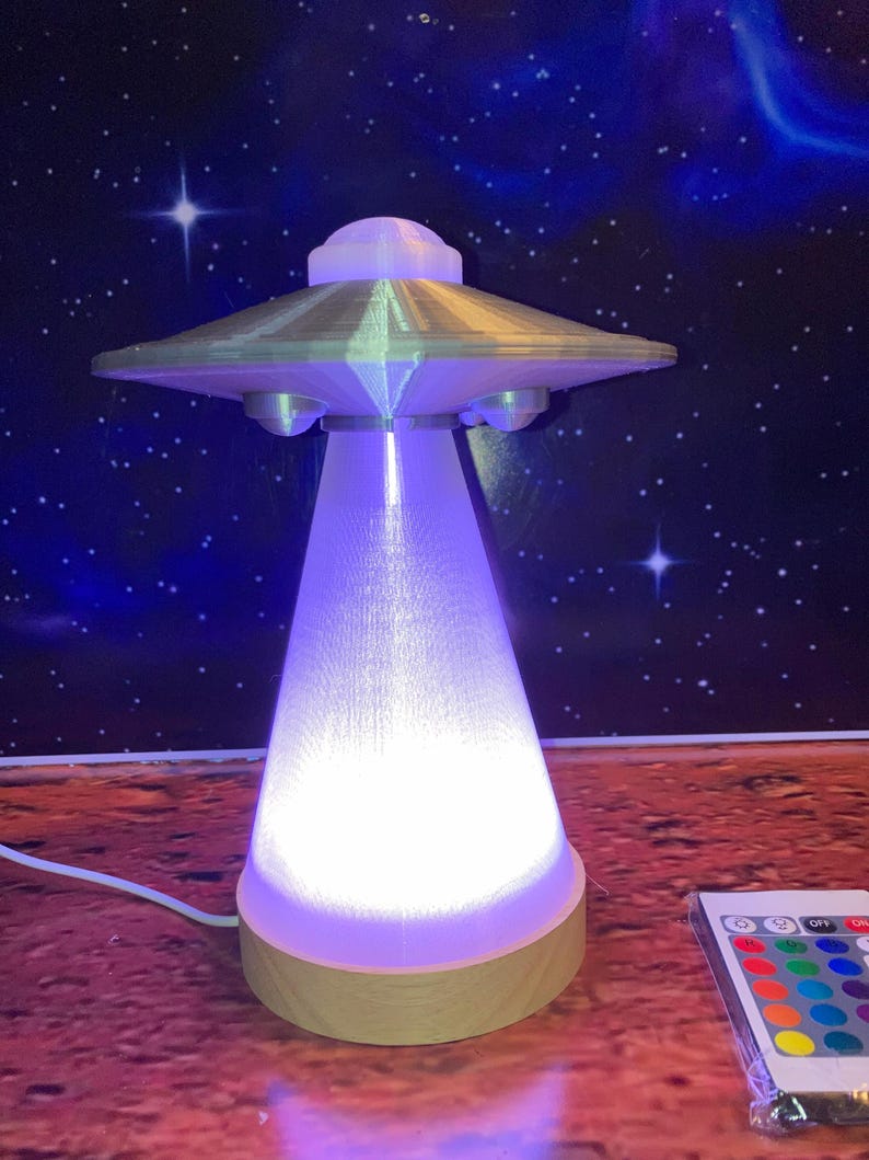 UFO Lamp Space Ship X Files Alien Desk Lamp Table Lamp - Etsy