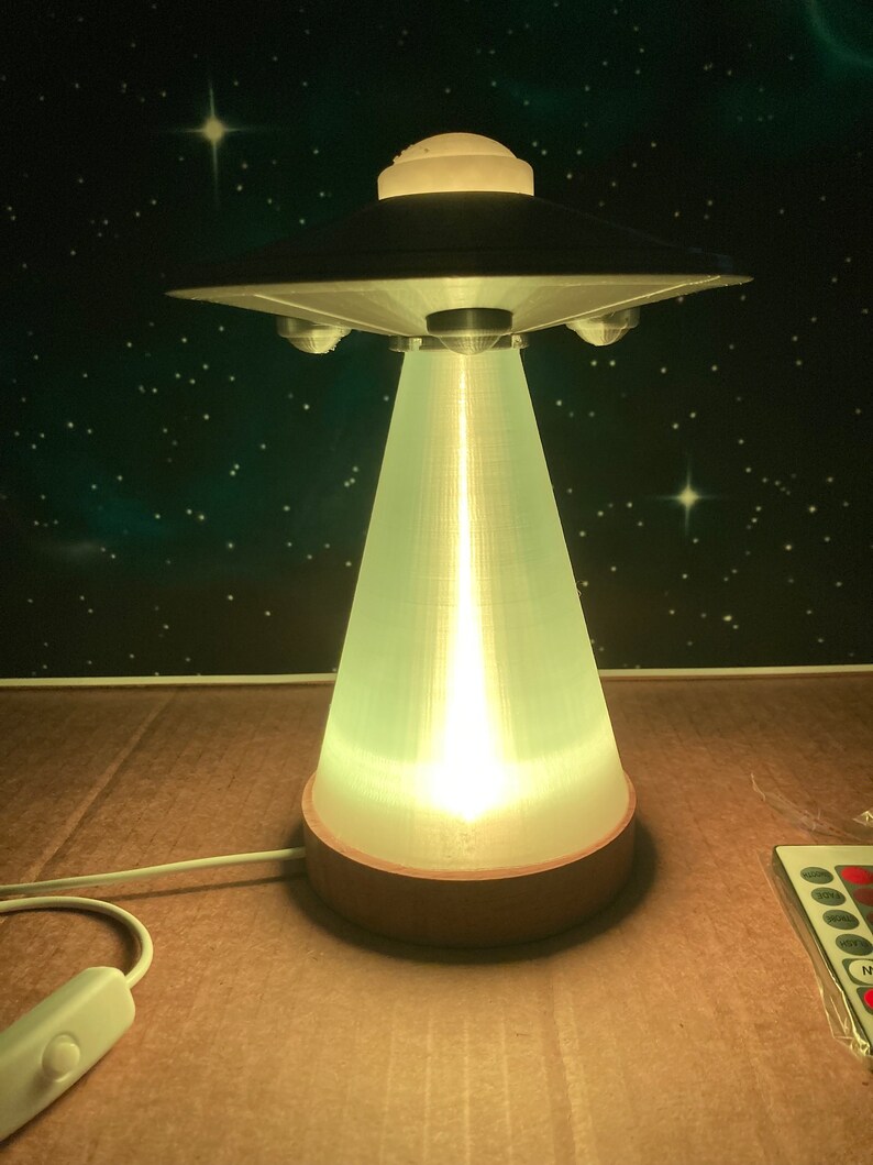 UFO Lamp, Space Ship, X Files, Alien Desk Lamp, - Etsy