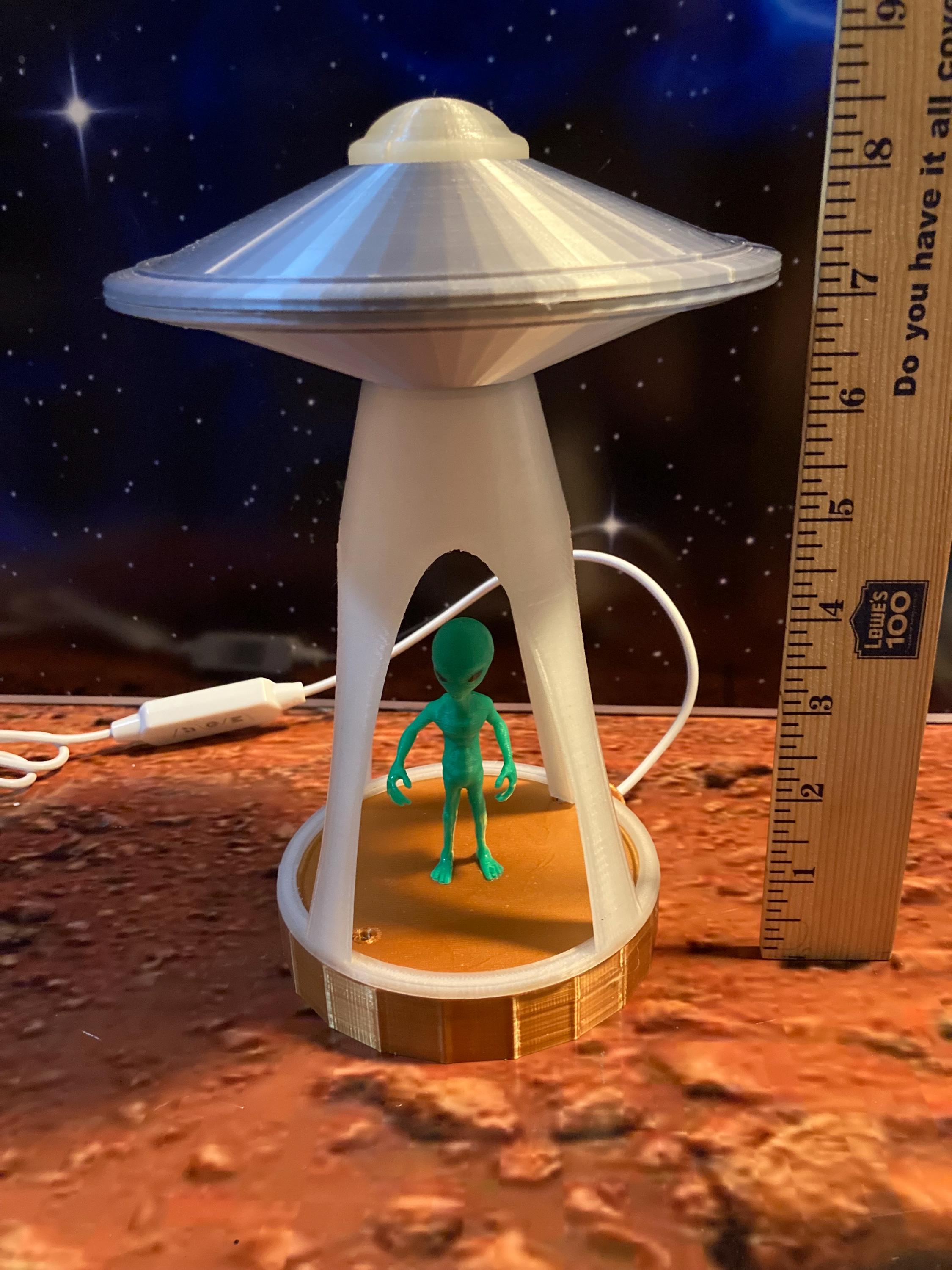 UFO Lamp Space Ship X Files Alien Desk Lamp Table Lamp - Etsy