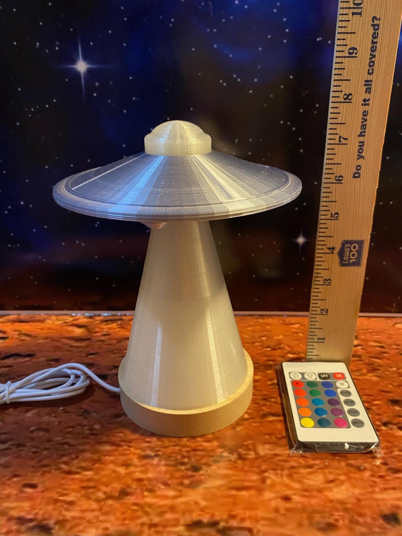 UFO Lamp Space Ship X Files Alien Desk Lamp Table Lamp - Etsy