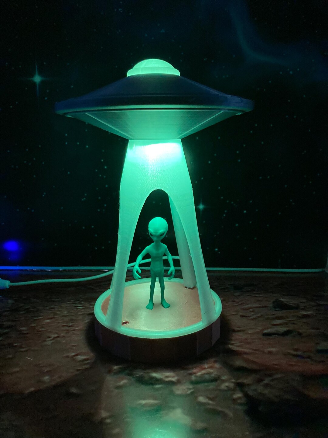 UFO Lamp Space Ship X Files Alien Desk Lamp Table Lamp - Etsy