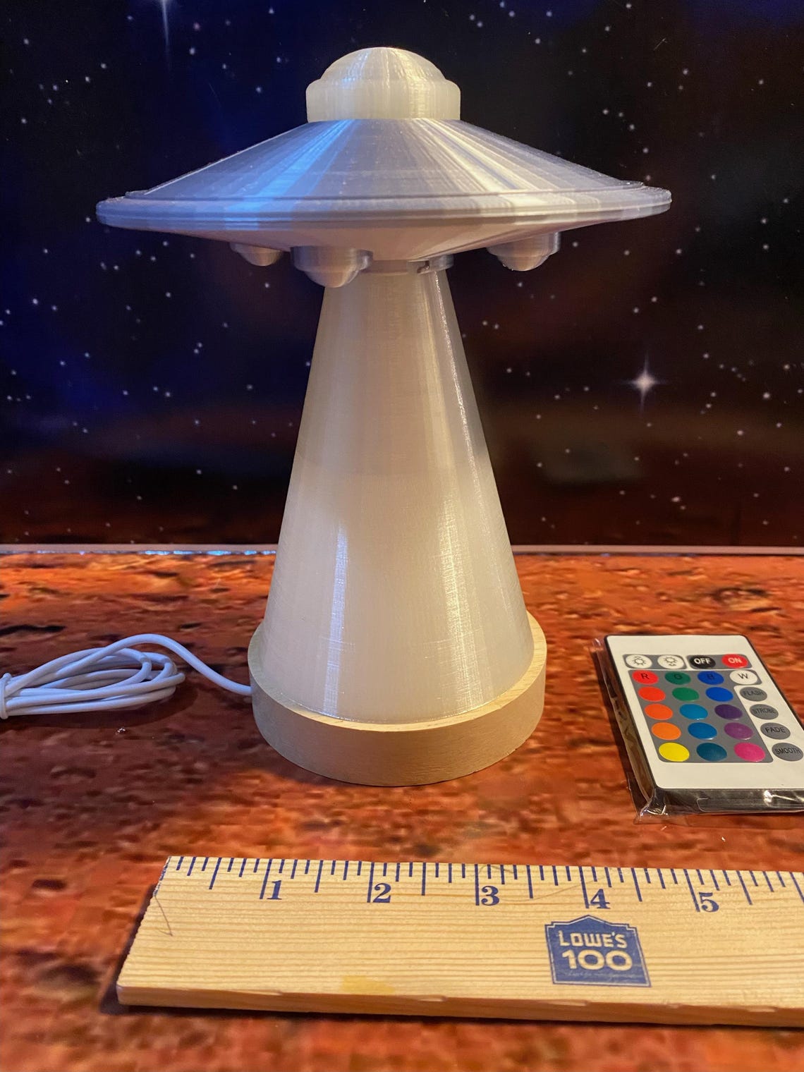 UFO Lamp Space Ship X Files Alien Desk Lamp Table Lamp - Etsy