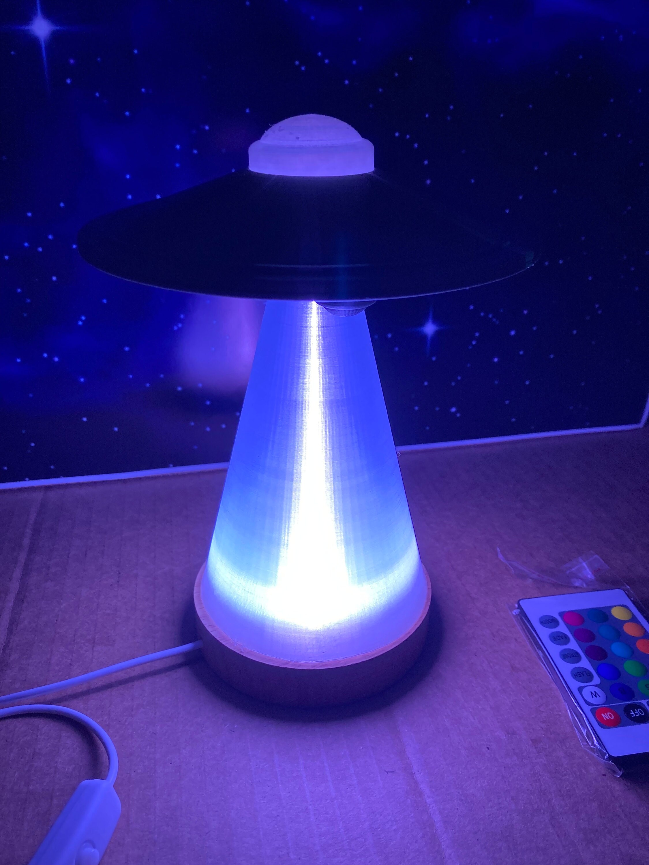 UFO Lamp, Space Ship, X Files, Alien Desk Lamp, - Etsy