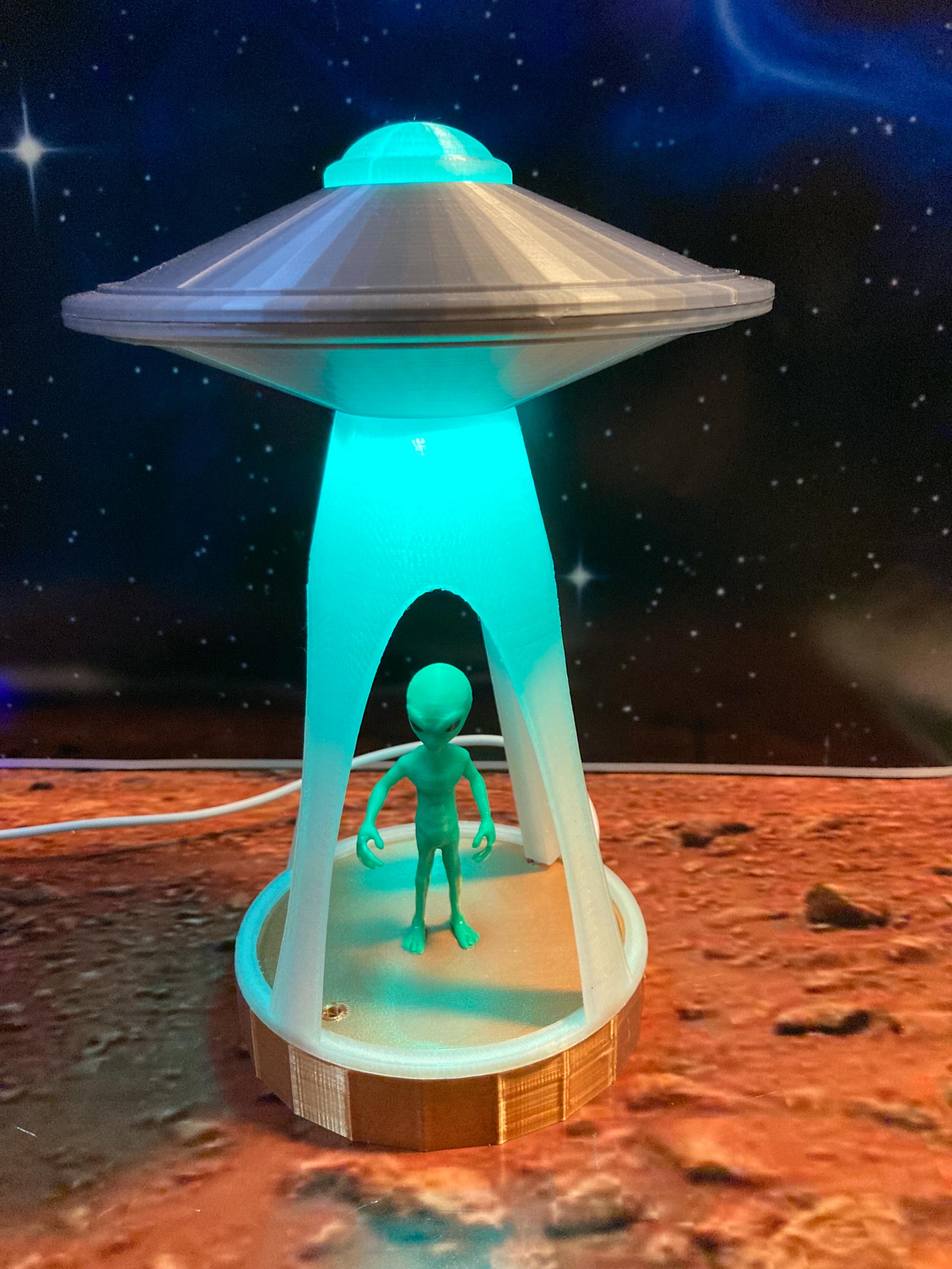 UFO Lamp Space Ship X Files Alien Desk Lamp Table Lamp - Etsy