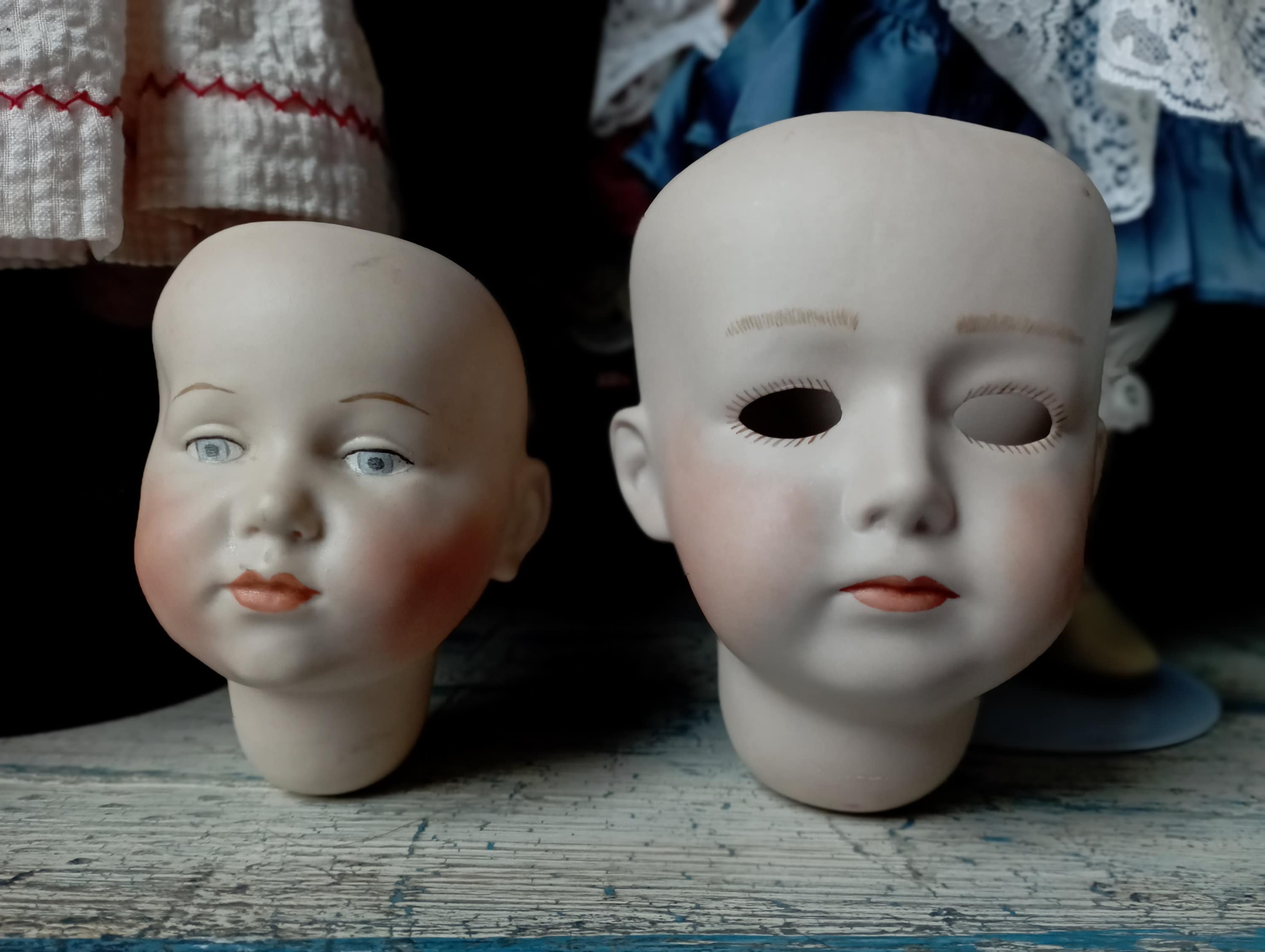 Reproduction Lot of Antique Dolls Heads - Etsy