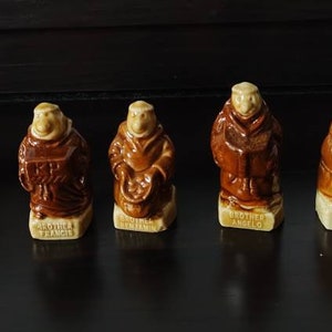 Vintage Glass Display Wall Cabinet With Wade Collection Figurines ( 33 ...