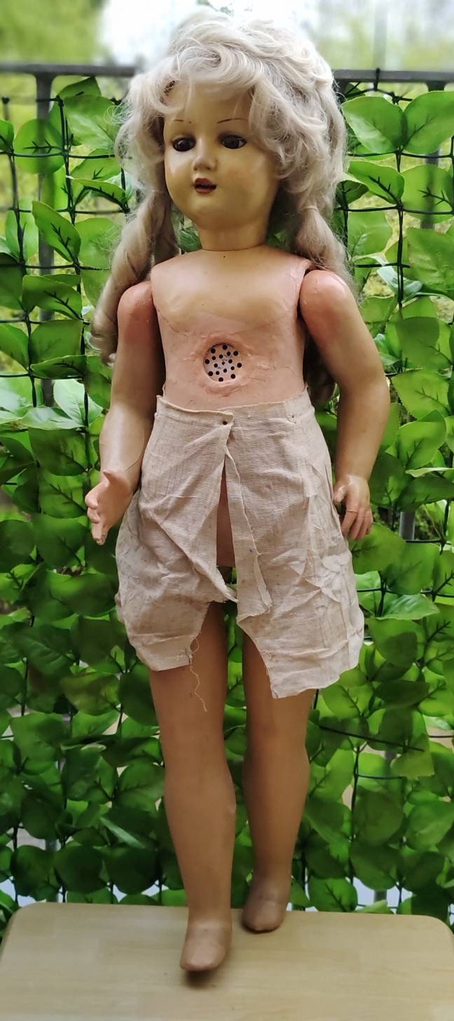 Large Life Size 36 Vintage Mistery Composition Doll - Etsy