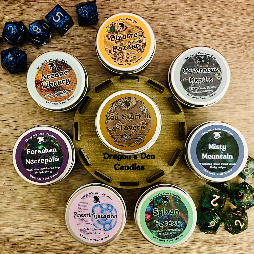 The Campaign 1 Sampler Set | Soy Candle | Dnd Candle | Fantasy | Gamer ...