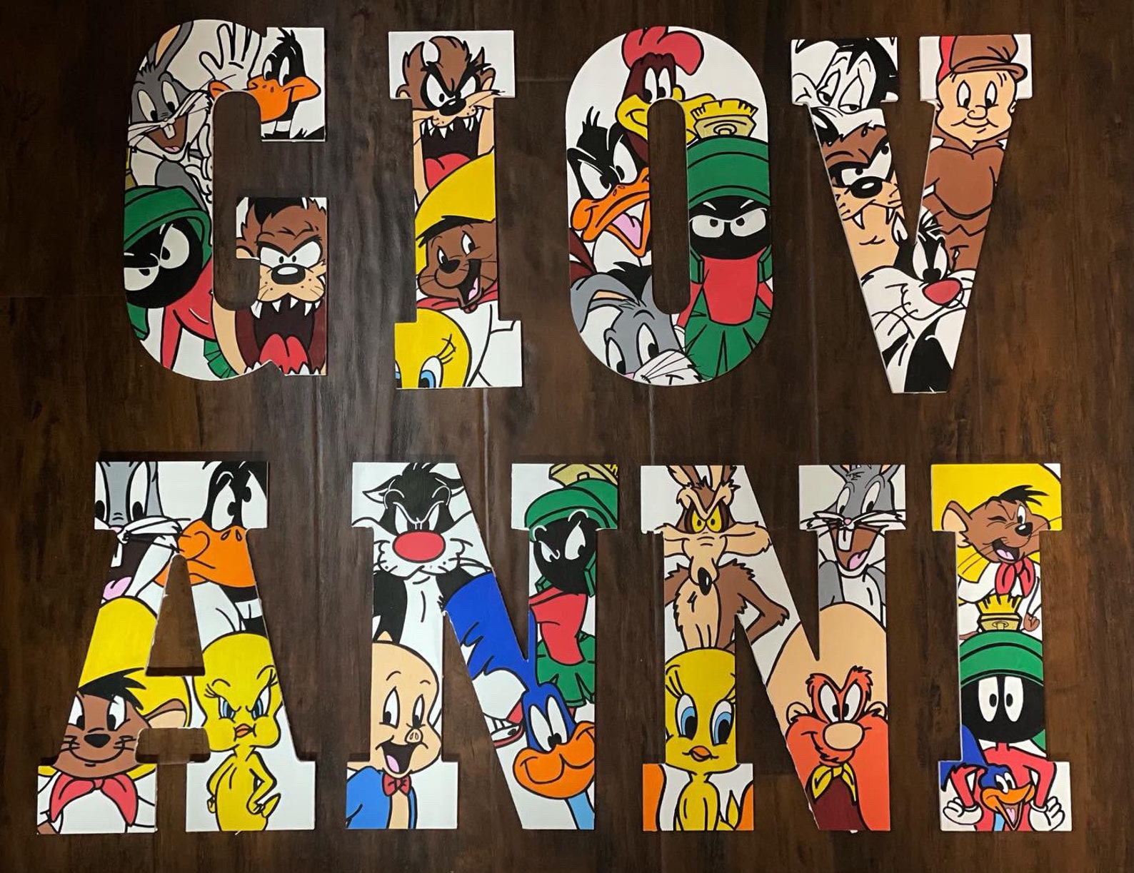 Custom Hand Painted 13 Wood Letters - Etsy