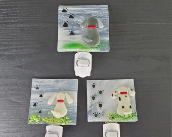 Fused Glass Dog - Etsy