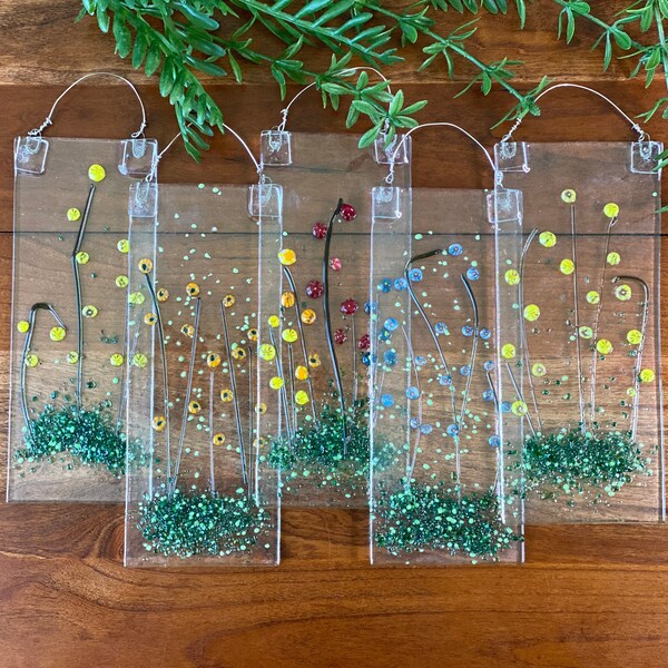 Fused Glass Suncatcher - Etsy