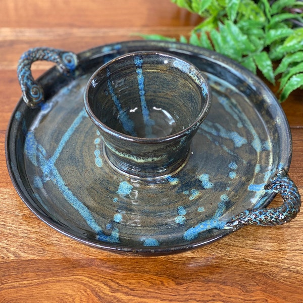 Pottery Chip and Dip - Etsy