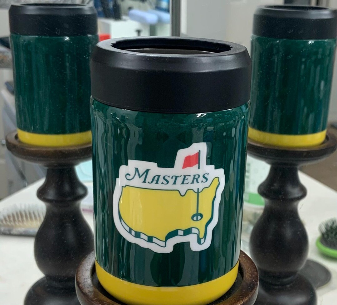 Stainless Steel Masters Golf Themed Can Cooler - Etsy